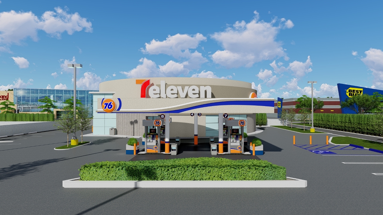 7eleven / Gas Station Created in Sketchup / Lumion | sketchUcation