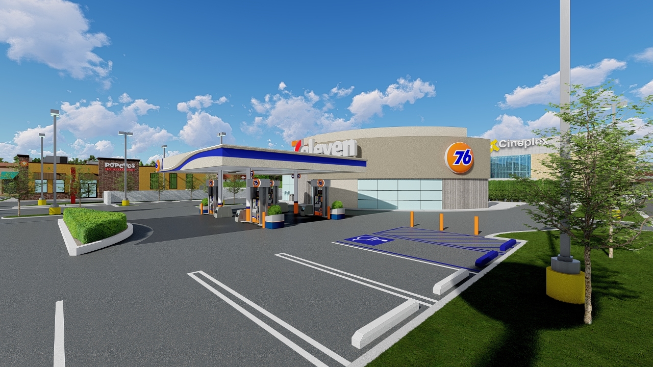 7eleven / Gas Station Created in Sketchup / Lumion | sketchUcation