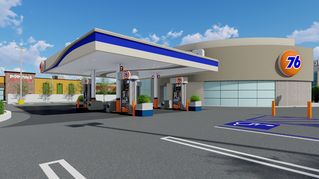 7eleven / Gas Station Created in Sketchup / Lumion | sketchUcation