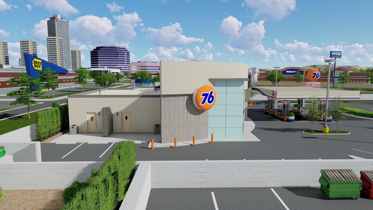 7eleven / Gas Station Created in Sketchup / Lumion | sketchUcation